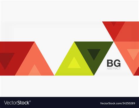 Mosaic Triangle Pattern Abstract Background Vector Image