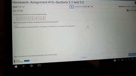 Solved Homework Assignment 10 Sections 3 1 And 3 2 Score