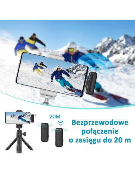 Ulanzi J12 Usb Typ C Bezprzewodowe Mikrofony Krawatowe