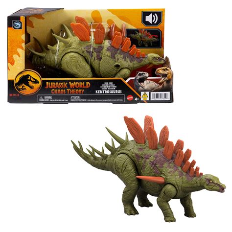 Jurassic World Chaos Theory Wild Roar Kentrosaurus Action Figure