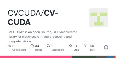 Github Cvcudacv Cuda Cv Cuda™ Is An Open Source Gpu Accelerated Library For Cloud Scale