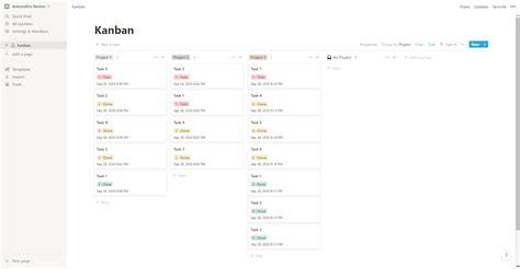 Notion Kanban Template