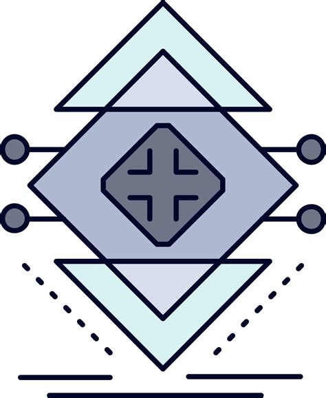 Computing Data Infrastructure Science Structure Flat Color Icon Vector 17969898 Vector Art At