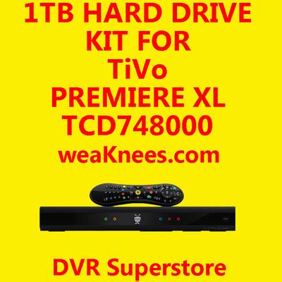 1tb Tivo Hard Drive Upgrade Repair Kit For Tcd748000 Series4 Premiere