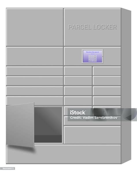 자동 소포 보관함 셀프 서비스 소포 배달 장치 백색에 고립 0명에 대한 스톡 벡터 아트 및 기타 이미지 0명 3차원 형태