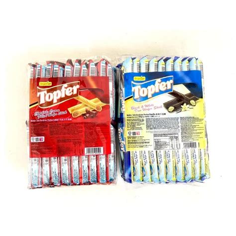 Frontier Topfer 40pcs Blackandwhite Vanilla Chocolate Wafer Stick