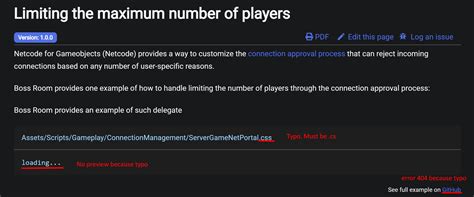 Feedback For Ocsbasicsmaxnumberplayersmd · Issue 767 · Unity Technologiescomunity