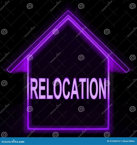 Relocation Home Means New Residency Or Address Stock Illustration