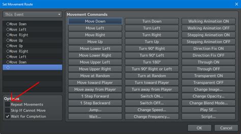 Mom Won T Stop Moving When I Set It To End The Event RPG Maker Forums