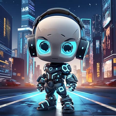 premium ai image funny and cute ai robot