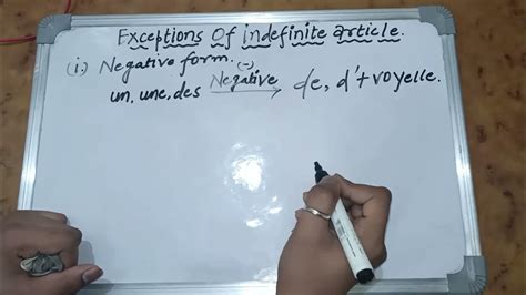 French Indefinite Articles Exceptionsfulluly Explained In Hindi