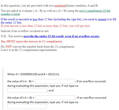 Solved In This Question You Are Provided With Two Unsigned Chegg
