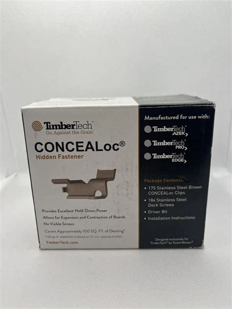 Timbertech Concealoc Hidden Fastener Clocfast 175 Fasteners 206 Screws W Bit £133 72 Picclick Uk