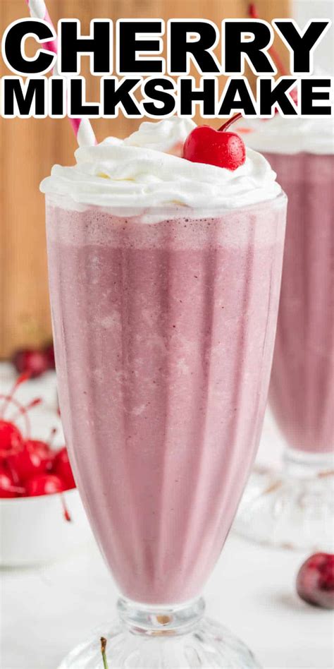 Cherry Milkshake Recipe MidgetMomma