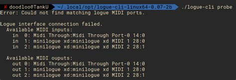 Logue Cli Fails To Detect The Minilogue Xd On Linux · Issue 24 · Korginclogue Sdk · Github