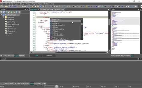 Javascript Frameworks In The Codelobster Ide