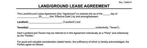 Free Land Lease Agreement Template Pdf And Word Worksheets Library