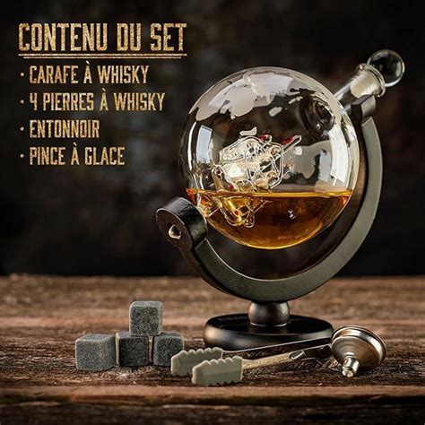 Carafe Whisky Carafe à Whisky 900ml Coffret Cadeau Homme