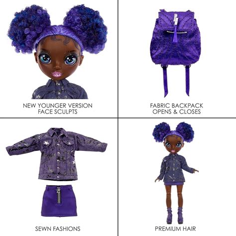 Rainbow High Jr High Series 2 Krystal Bailey 9″ Purple Posable Fashion