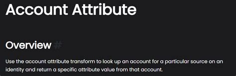 How To Know When To Create What Type Of Transform ISC Discussion And Questions SailPoint