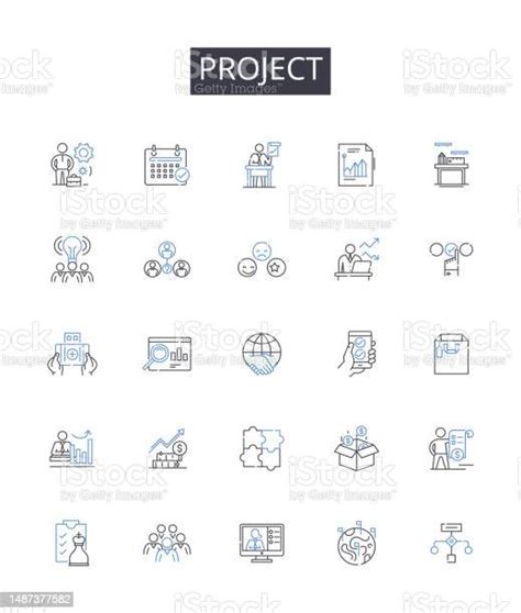 프로젝트 라인 아이콘 컬렉션입니다 모험 환대 레저 이국적인 방랑벽 문화 목적지 벡터 및 선형 그림 체험 생태 관광 유산 개요 표지판 세트 아이콘에 대한 스톡 벡터 아트 및