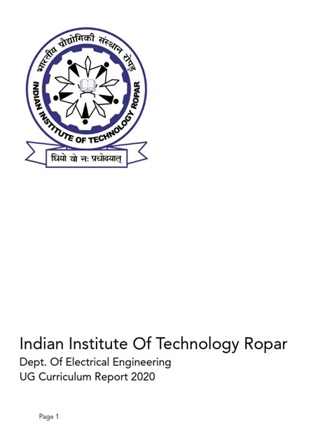 Electrical Engineering Curriculum Report Pdf Microcontroller Curriculum