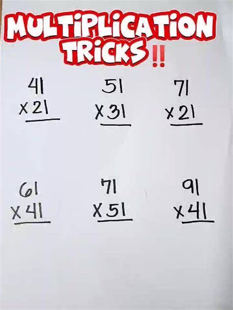 master multiplication with these amazing math tricks