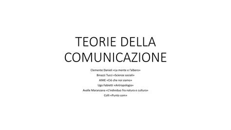 Pdf Teorie Della Comunicazione Pensarecapirealtervista