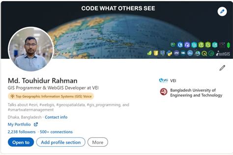 Delighted To Share That I Have Received The Top Geographic Information