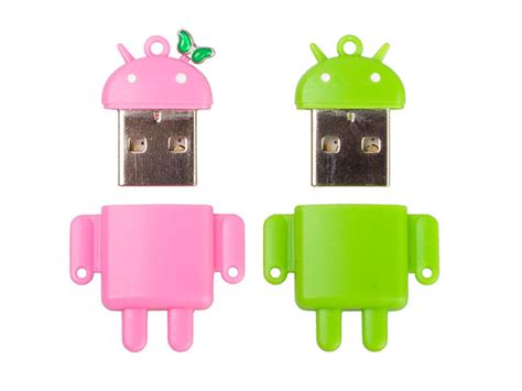 Android Themed USB Robot MicroSDHC Card Reader