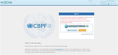 Gms Humanitarian Id Launch Grant Management System Gms Support