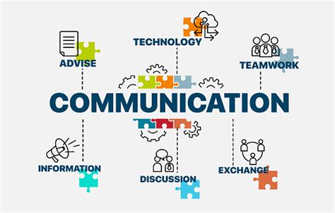 통신 개념 인포 그래픽 키워드와 아이콘이 있는 차트입니다 통신 벡터 그림입니다 말하기에 대한 스톡 벡터 아트 및 기타 이미지 말하기 모임 벡터 Istock