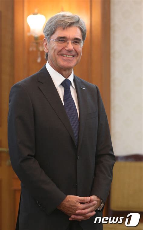 한국 찾은 조 케저 지멘스그룹 회장 뉴스1