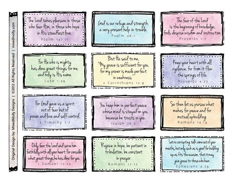 Printable Scripture Cards
