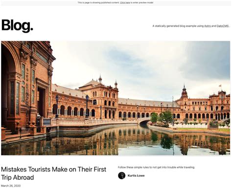 Astro Template Blog Start An Astro Blog In Minutes