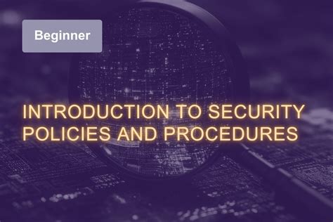 Introduction To Security Policies And Procedures Cyrus