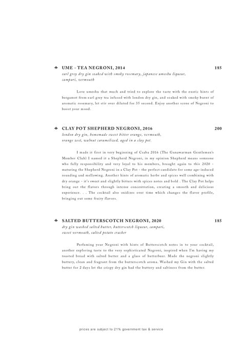 Menu At Sofia At The Gunawarman Restaurant Jakarta