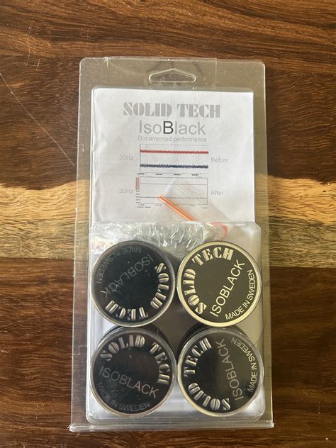 Solid Tech Isoblack Vibration Isolators 4 Pack Hi Fi And Cinema