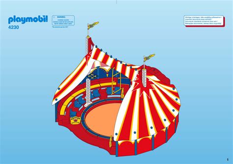 Manual De Uso Playmobil Set 4230 Circus Carpa De Circo