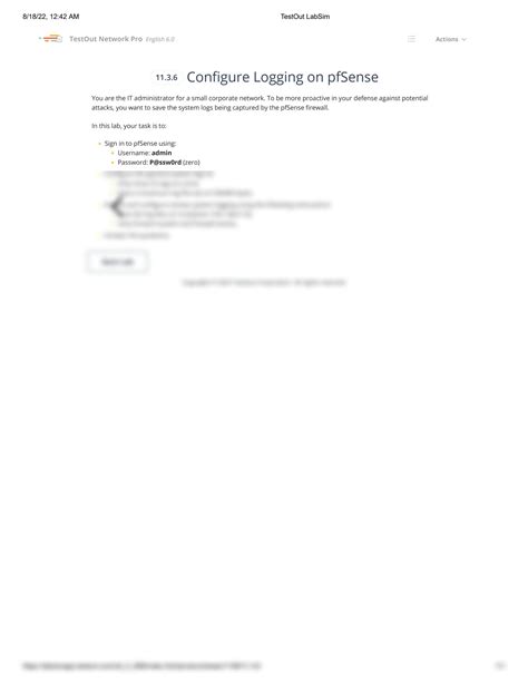 SOLUTION 11 3 6 Configure Logging On Pfsense Lab Studypool