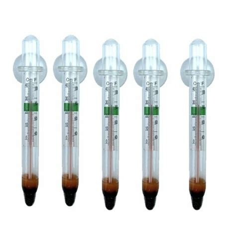 5팩 유리 어항 온도계 컵 담수 소금물 물고기 티몬