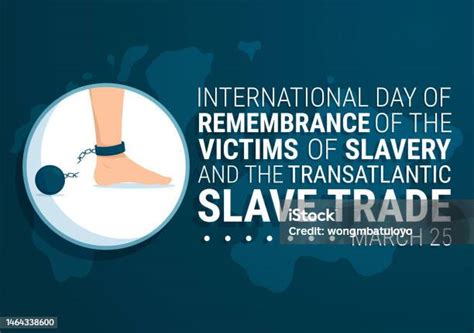 국제 노예 제도 및 대서양 횡단 노예 무역 희생자 추모의 날 손에 부러진 수갑이 있는 손으로 그린 그림 디자인