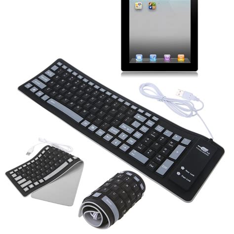 Foldable Keyboard Waterproof Usb Wired Keyboard 10 Vicedeal