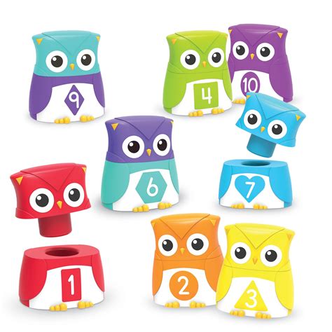 Learning Resources Snap N Learn Rainbow Owls Supplies For Schools