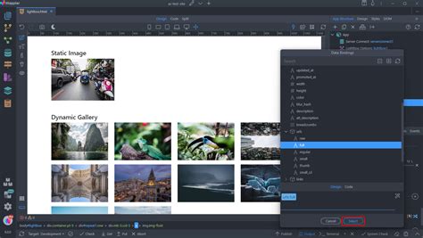 using the lightbox component image galleries and animations wappler