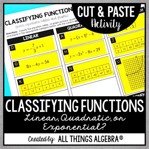 Classifying Linear Quadratic Exponential Functions Cut And Paste