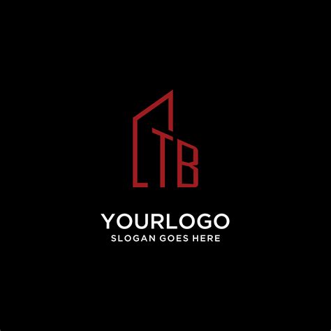 Tb Initial Monogram With Building Logo Design 15444035 Vector Art At Vecteezy