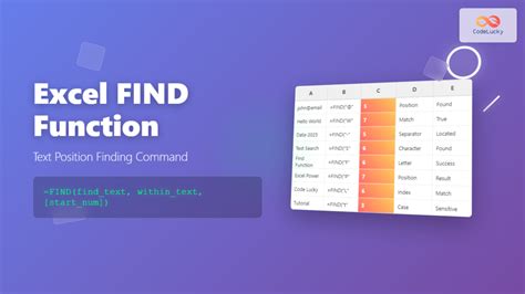 Excel Find Function Complete Guide To Text Position Finding In
