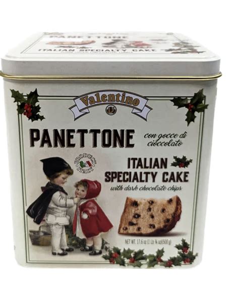 Italian Valentino Panettone In Tin 500g European Grocery Store