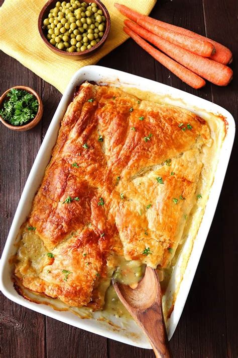 Puff Pastry Chicken Pot Pie Casserole Dish Simply Happenings